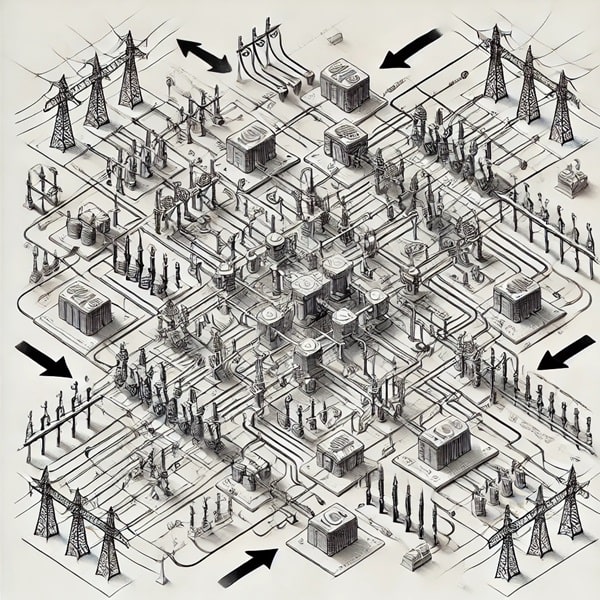 راه اندازی و نصب شبکه توزیع برق قدرت صنعتی (تجهیزات، روشنایی محوطه و محیط )